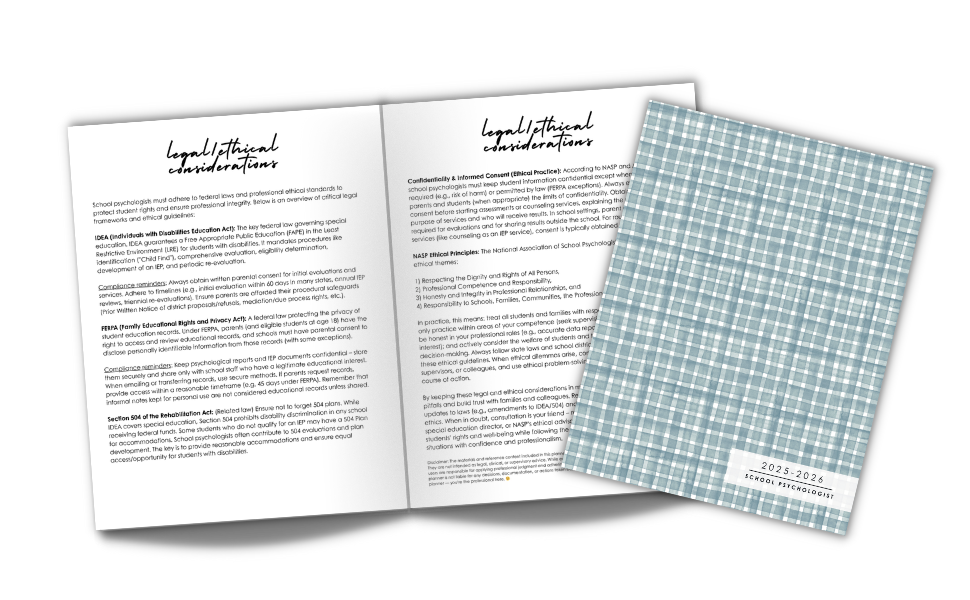 School Psych Resources - Practical Tools for Busy School Psychologists