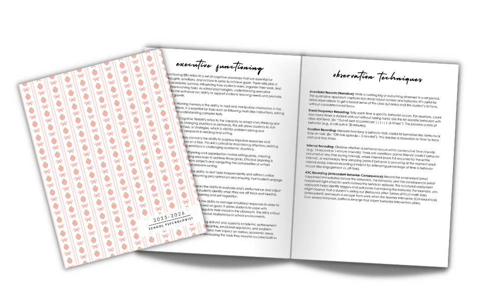 School Psych Resources - Practical Tools for Busy School Psychologists